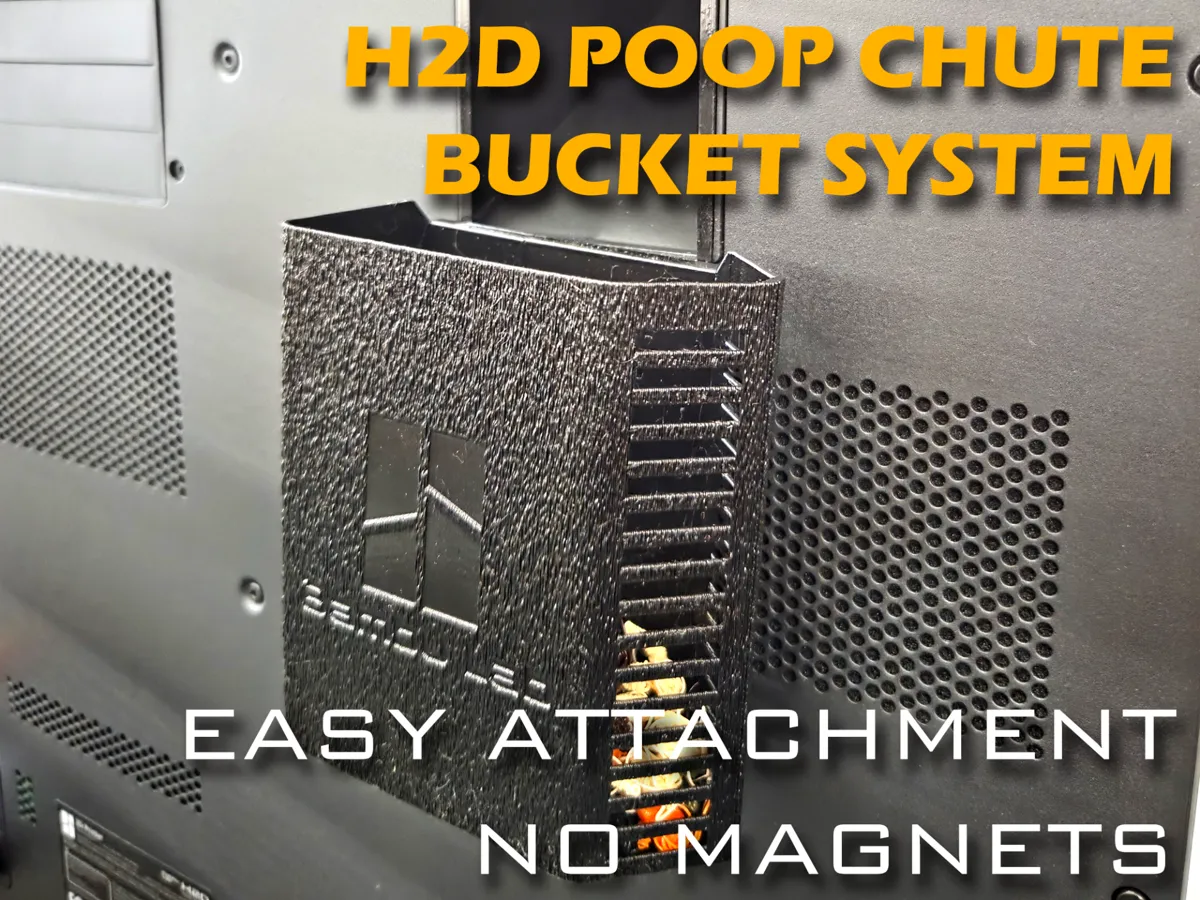 H2D POOP BUCKET SYSTEM (NO MAGNETS, MODULAR) - Free 3D Print Model ...