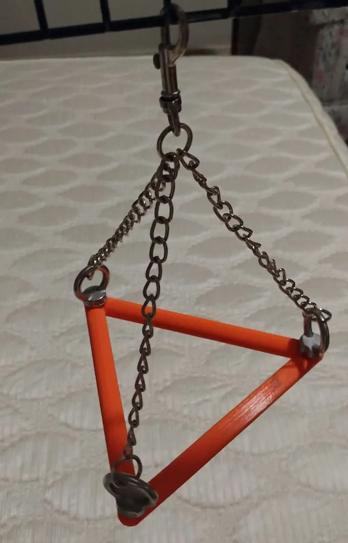 Happy Bird, triangle swing toy by falconius - MakerWorld