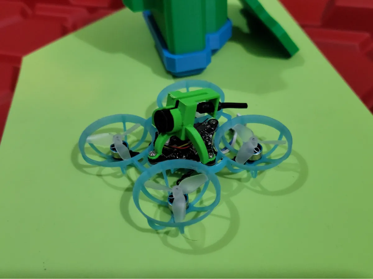 Whoop Cam Mount 15 Degrees With Antenna Mount - Free 3D Print Model ...