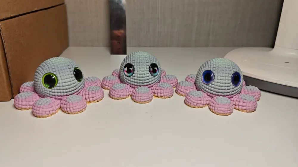 Knitted Octopus Bionic Eye - Free 3D Print Model - MakerWorld