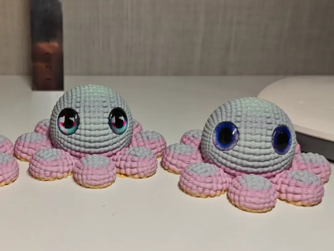 Knitted Octopus Bionic Eye by qianchen - MakerWorld