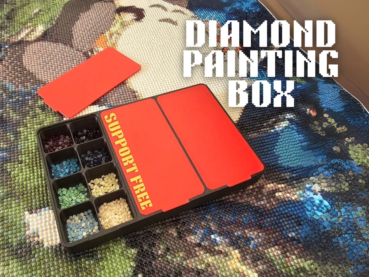 Diamond Painting Container V2 - Free 3D Print Model - MakerWorld