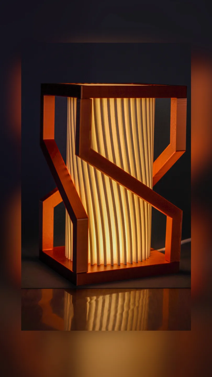 Modern Copper LED Lamp by Schnitzel MakerWorld: Download Free 3D Models