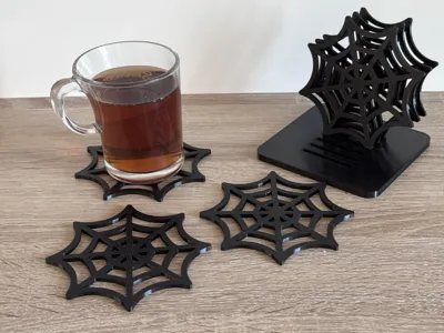 3d printed spider web - MakerWorld