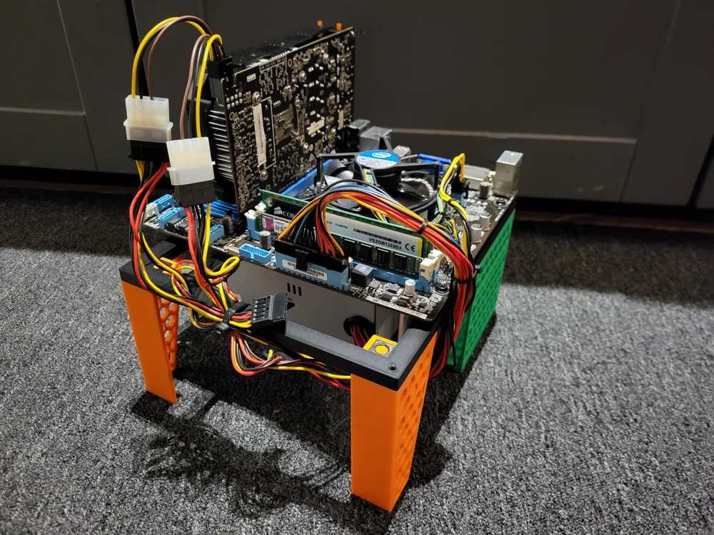 PC TestBench Case (mATX/ITX) - Free 3D Print Model - MakerWorld