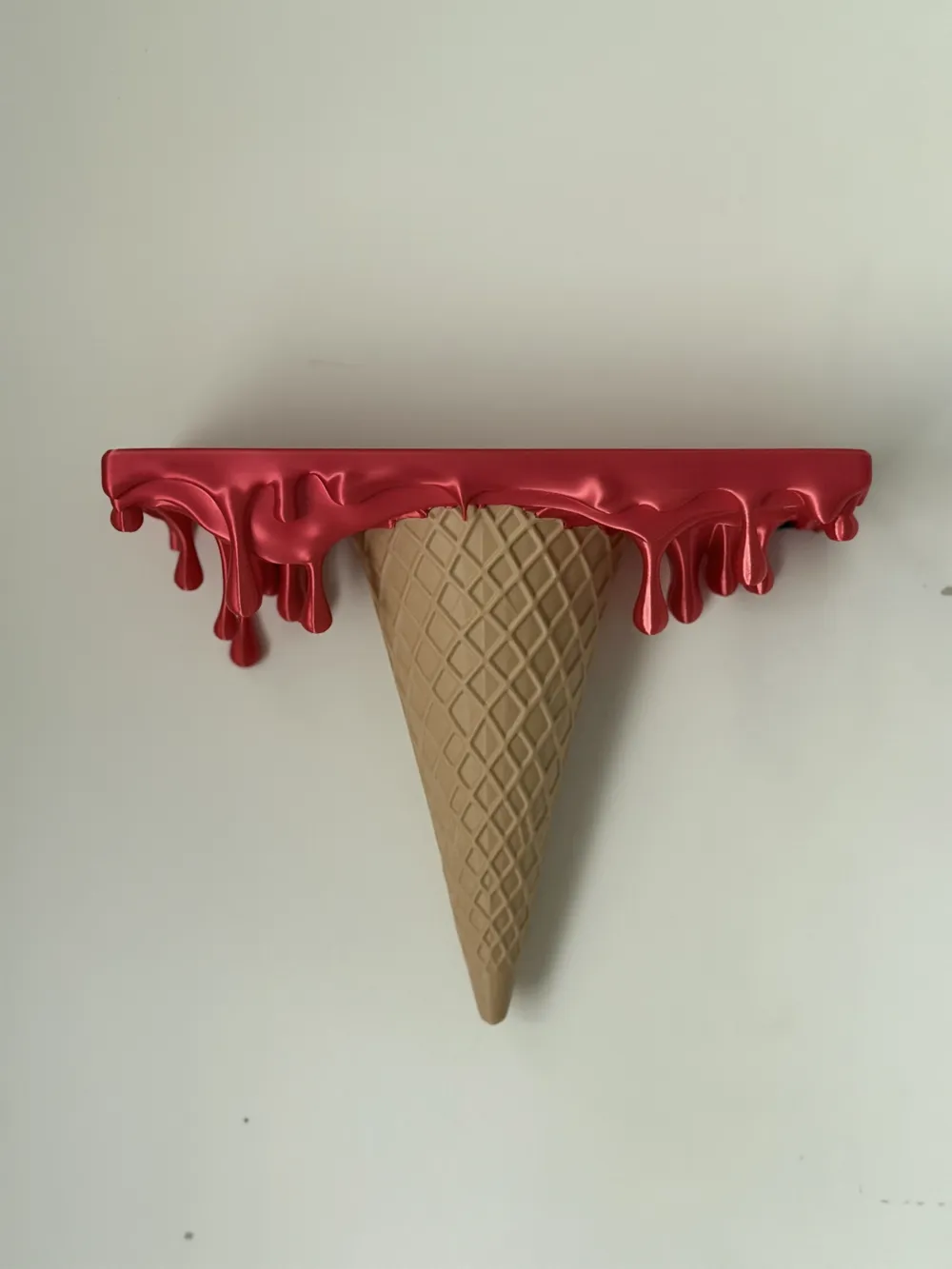 Ice Cream Cone Drip Shelf - Free 3D Print Model - MakerWorld