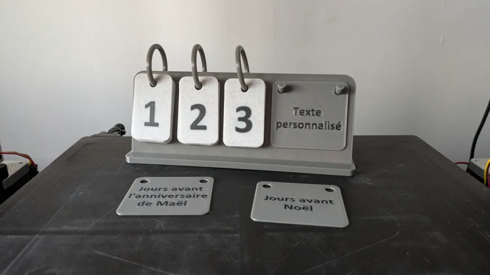 Customizable Day Counter by Mik3Dprint MakerWorld: Download Free 3D Models