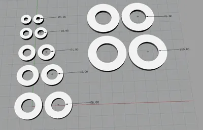 Screw washers - M2 to M10 round washers by Abing MakerWorld: Download ...