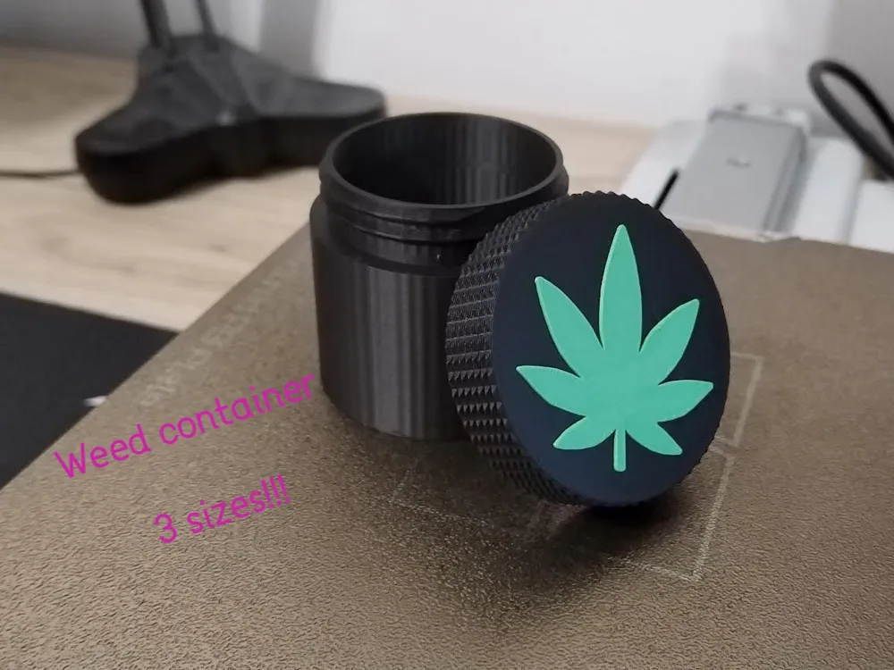 Weed container (3 sizes available) by Andrej (airsoft helper) - MakerWorld