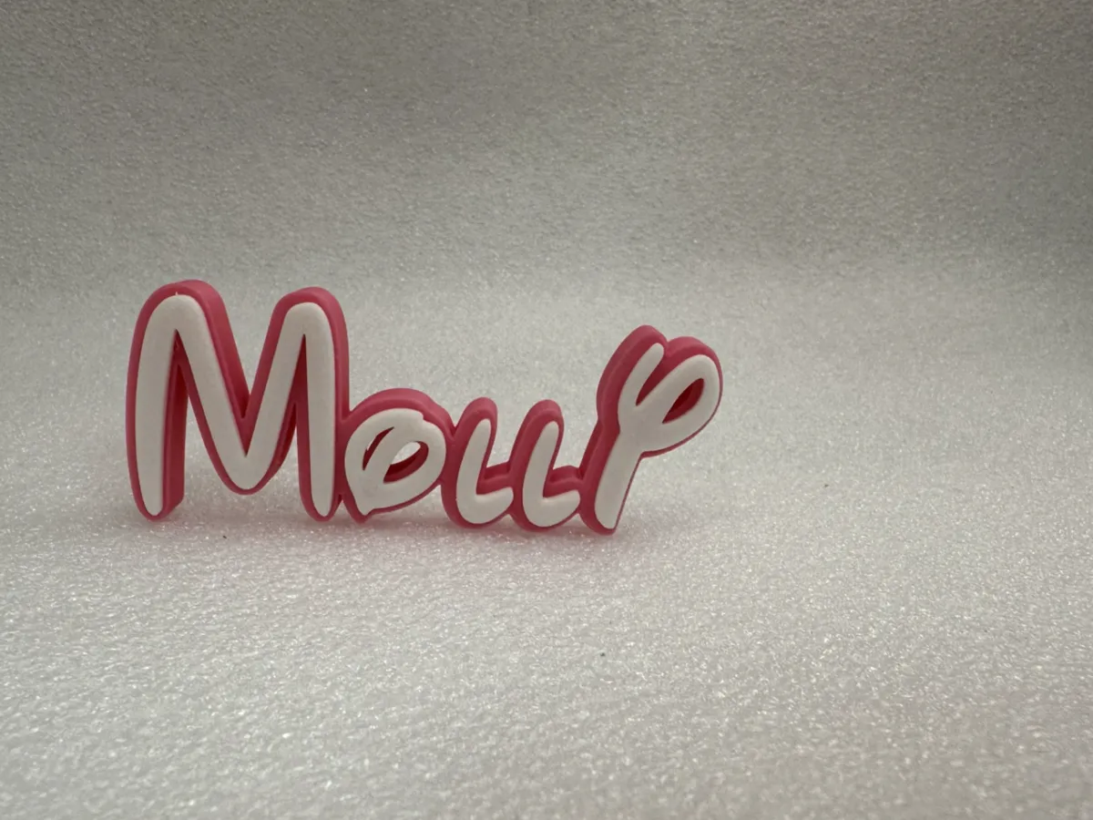 Disney Theme 3D Name Decor Sign Molly - Free 3D Print Model - MakerWorld