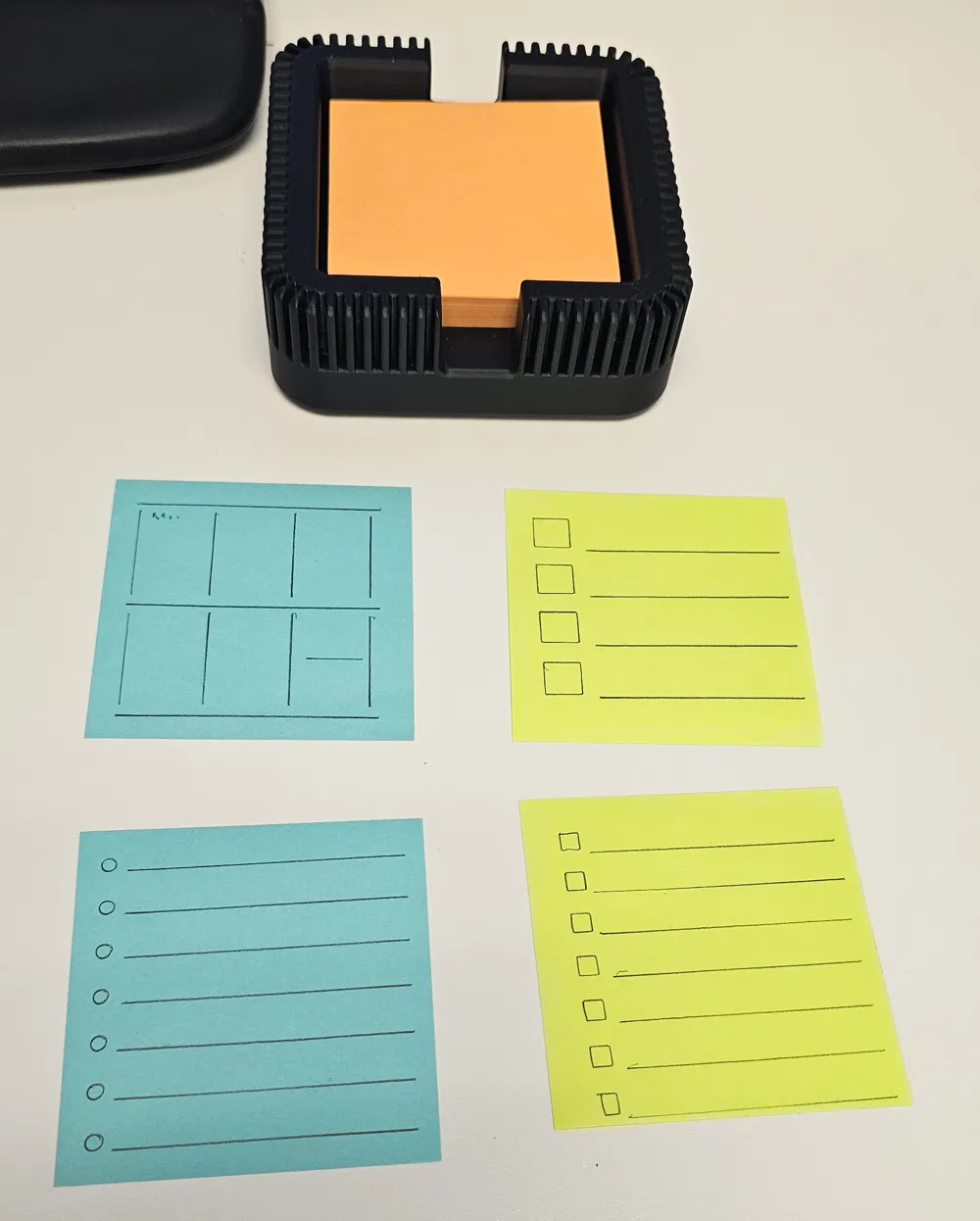 Post-it Notepad Holder and Stencils by BAM MakerWorld: Download Free 3D ...