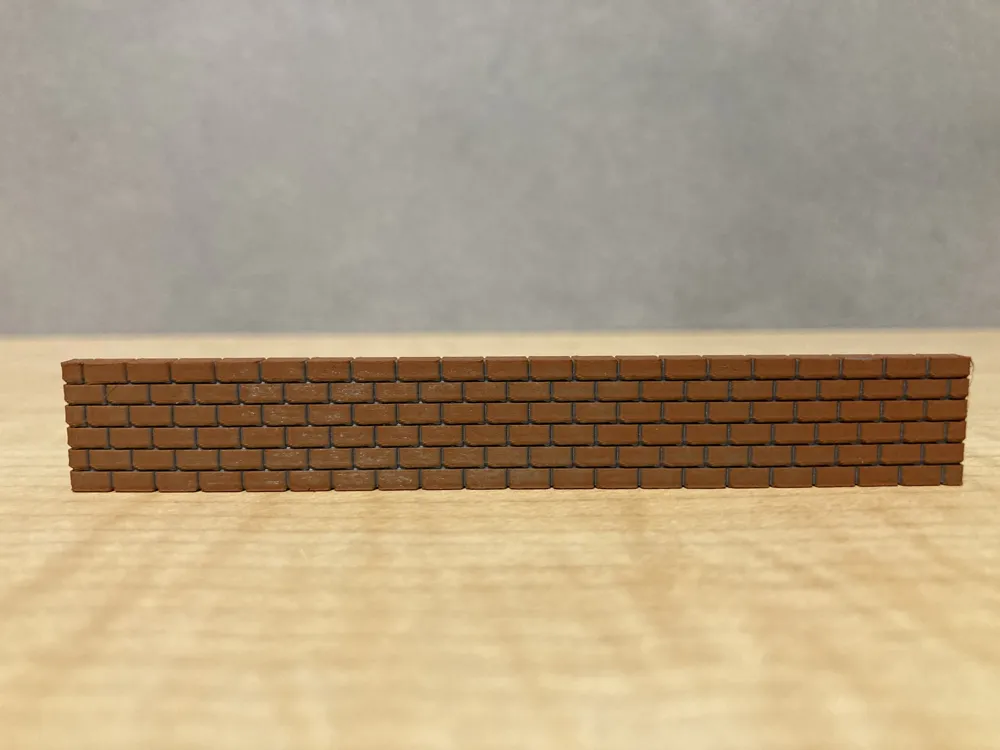 Brick Wall Fence - HO Scale by GW_196 MakerWorld: Download Free 3D Models
