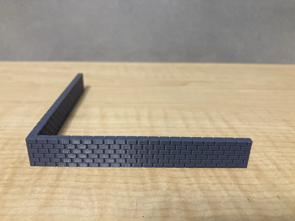 Brick Wall Fence - HO Scale by GW_196 MakerWorld: Download Free 3D Models