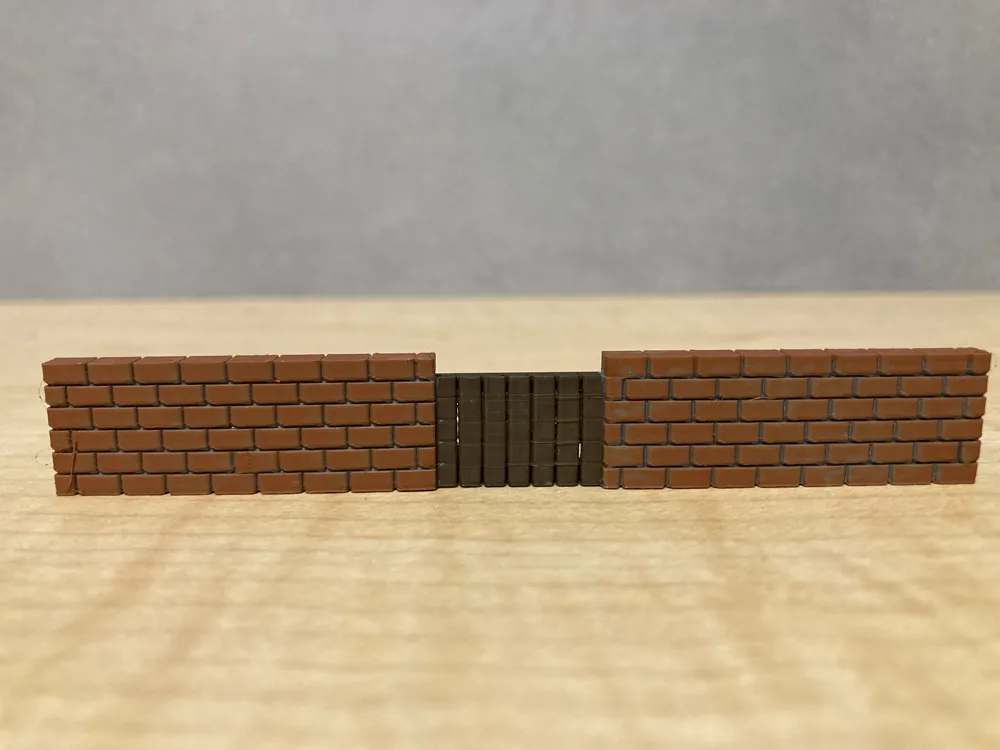 Brick Wall Fence - HO Scale by GW_196 MakerWorld: Download Free 3D Models
