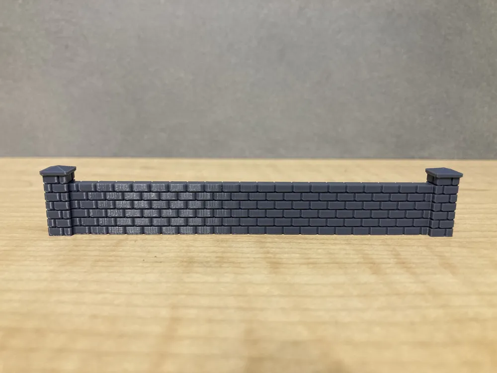 Brick Wall Fence - HO Scale by GW_196 MakerWorld: Download Free 3D Models
