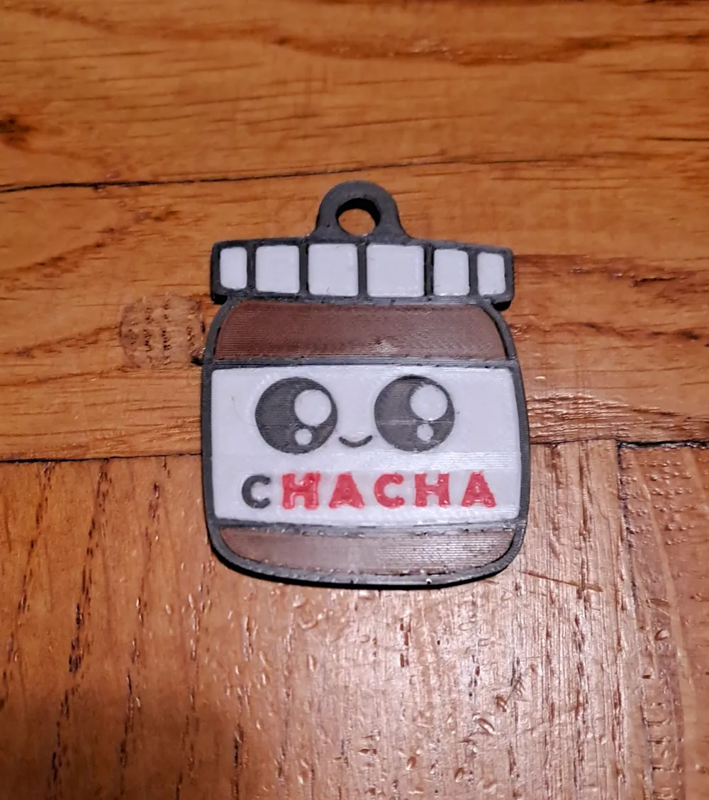 Customizable cute Nutella keychain by 3D Fun design MakerWorld ...