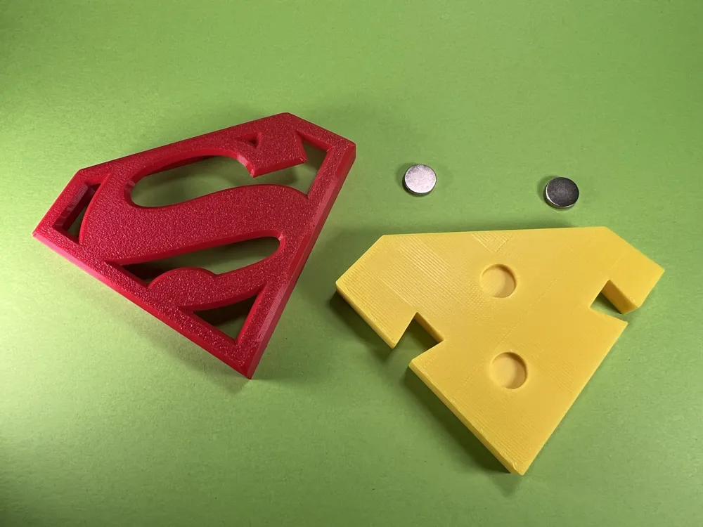 Superman Fridge Magnet - Fan-Art - No AMS - Free 3D Print Model ...