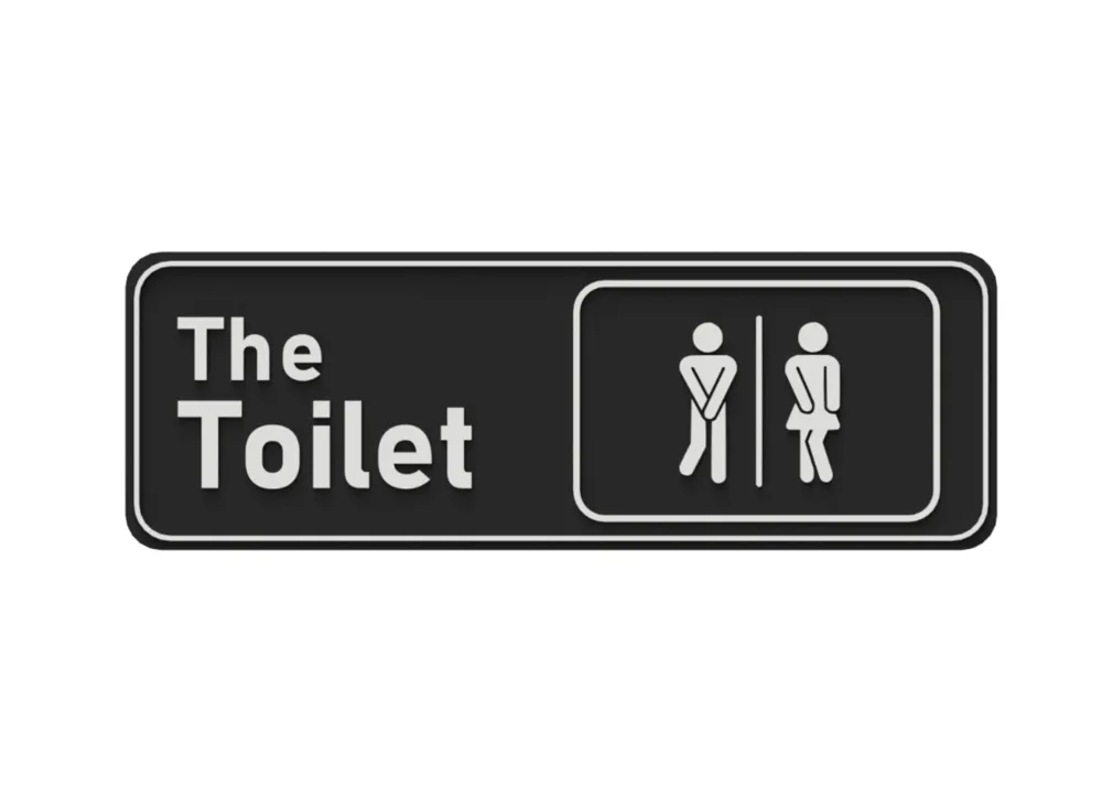"The Toilet" Sign by Alexfra1803 - MakerWorld