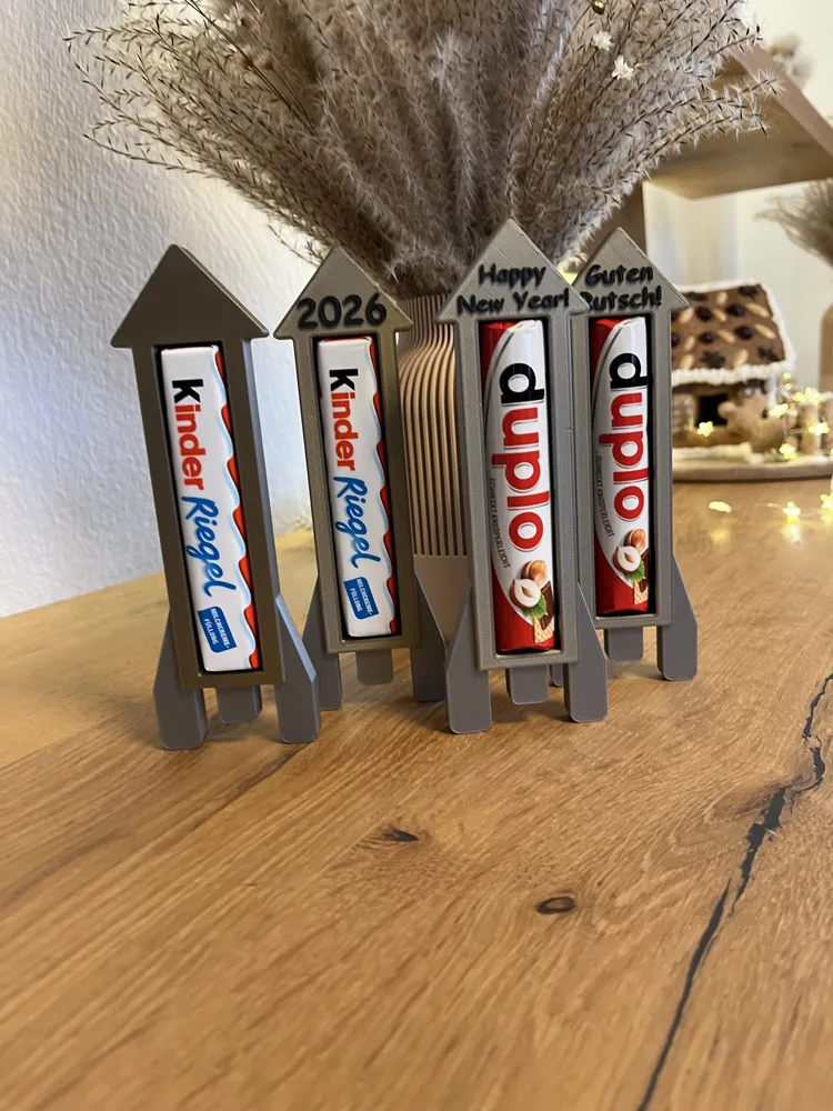 Rocket for Duplo & Kinderriegel – Gift Idea - Free 3D Print Model ...