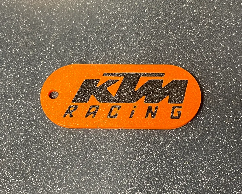 ktm racing keychain logo by Tala16 - MakerWorld
