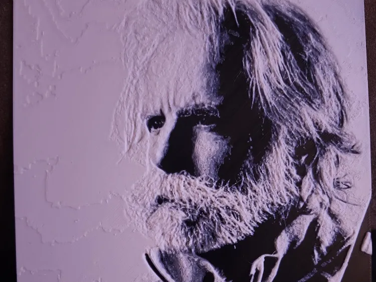 Bob Weir Hueforge - Free 3D Print Model - MakerWorld