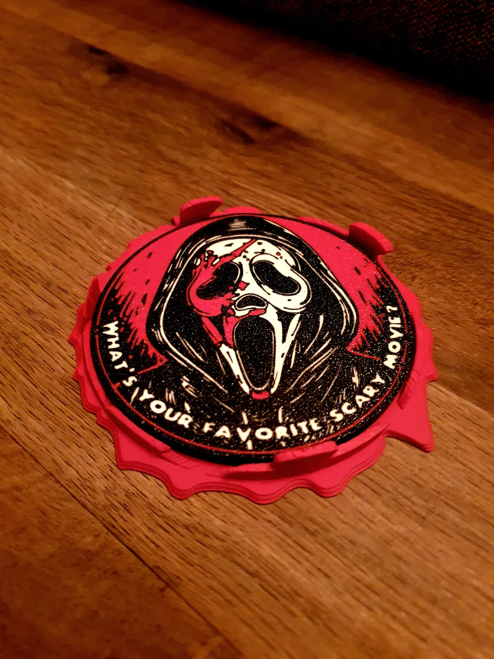 Scream Ghostface Themed Drinks Coasters and Holder - Free 3D Print ...