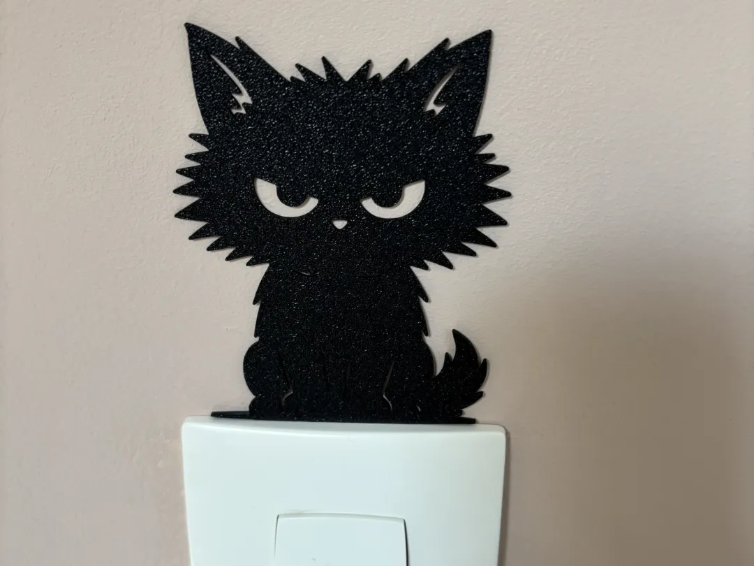 Decoration for socket or switch funny cat by jerome MakerWorld ...
