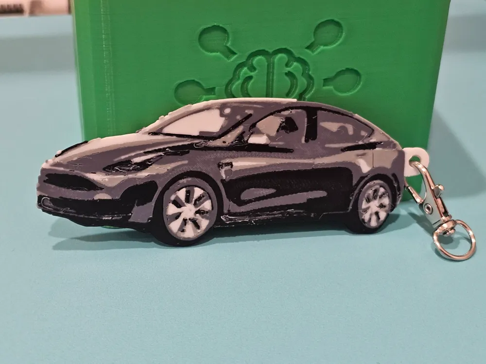 Tesla Model Y Keychain by Dj3d - MakerWorld