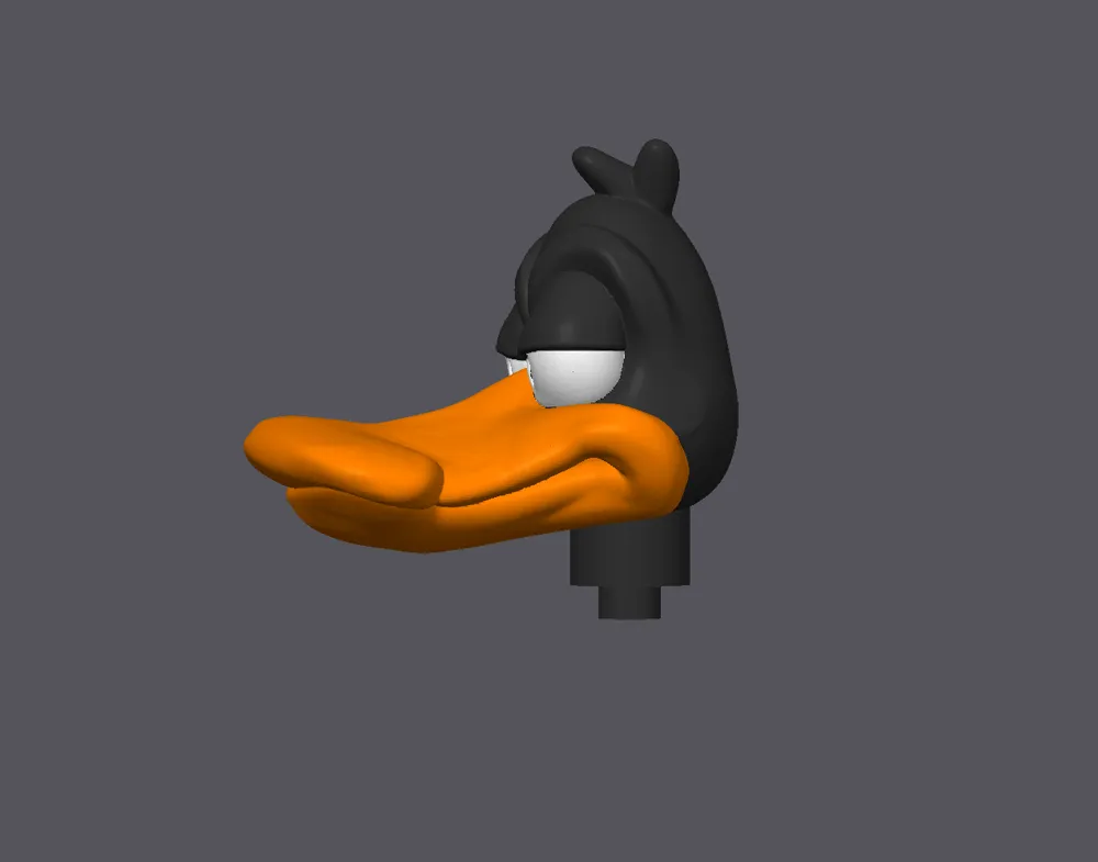 Urban Daffy Duck Head Modular Part Toon It Up - Free 3D Print Model ...