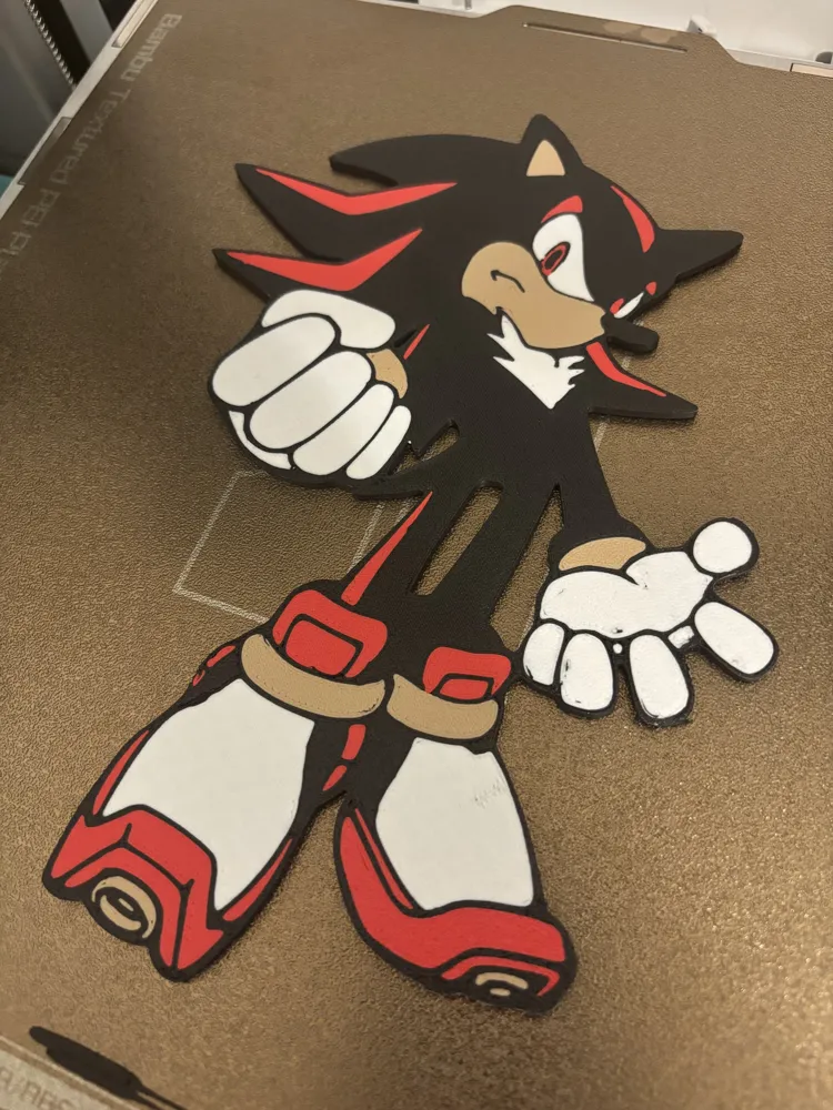 Shadow Sonic - Free 3D Print Model - MakerWorld
