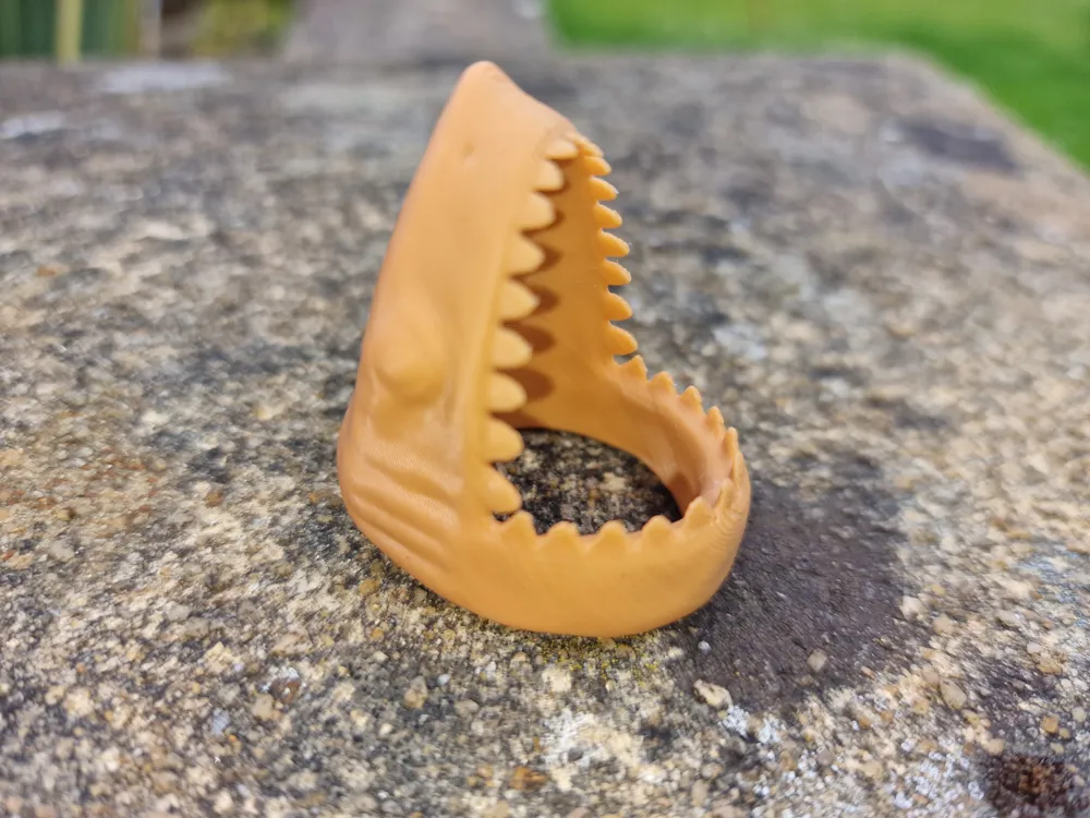 Shark Ring by 3DomSculpts - MakerWorld