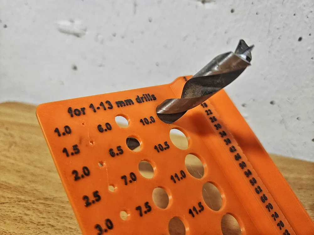 Drill Gauge card 1-13 mm by danshti - MakerWorld