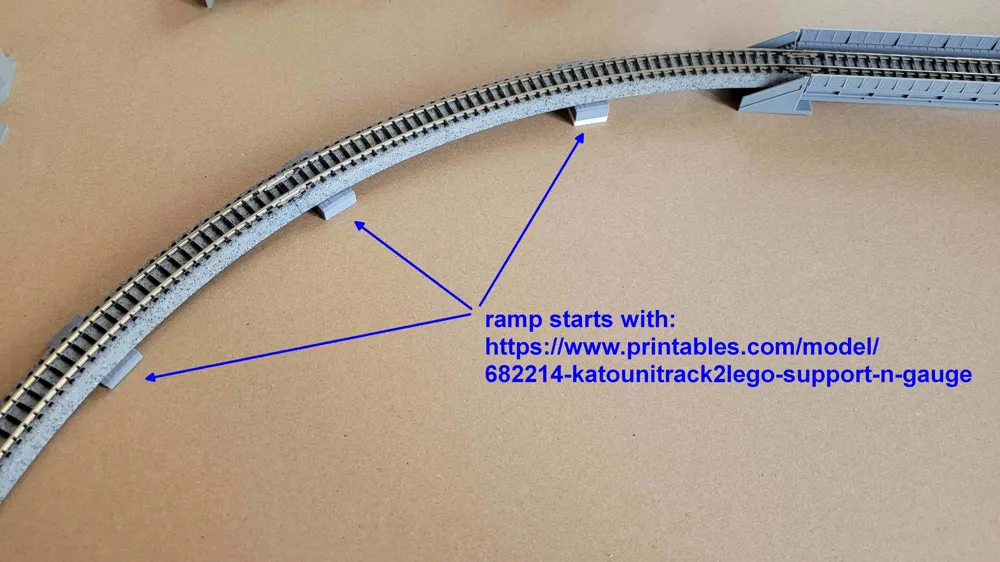 Piers/pylons for KATO’s viaduct tracks, n-scale by Slanjonok MakerWorld ...