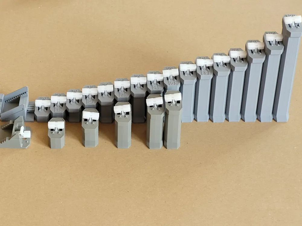 Piers/pylons for KATO’s viaduct tracks, n-scale by Slanjonok MakerWorld ...