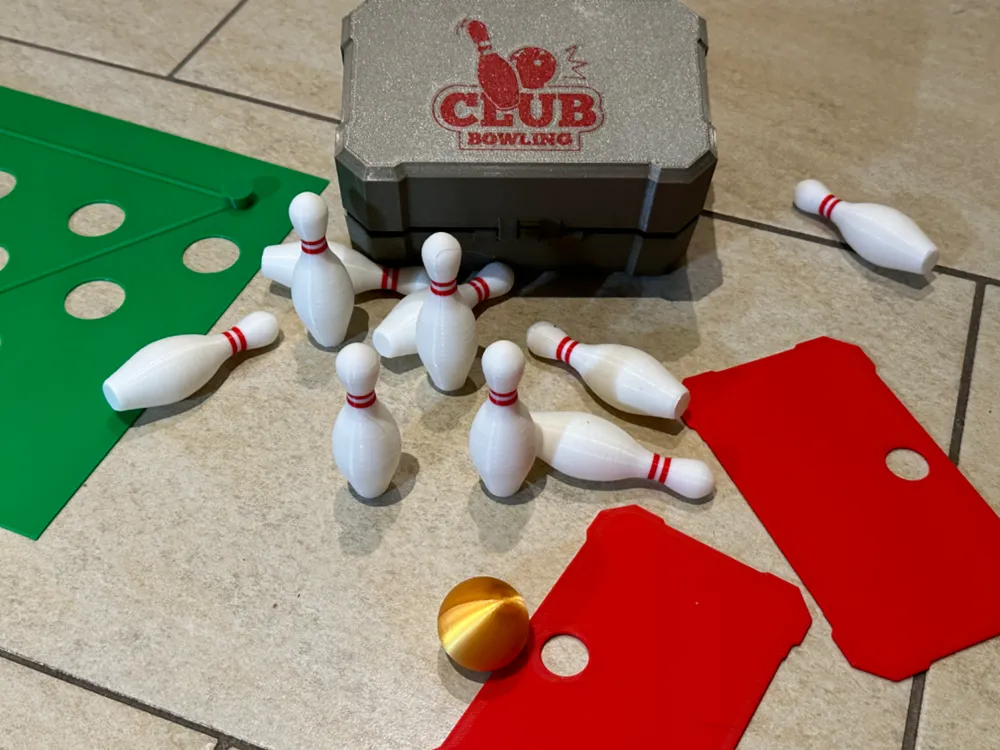 Mini Table Bowling Set by JAV-3D MakerWorld: Download Free 3D Models