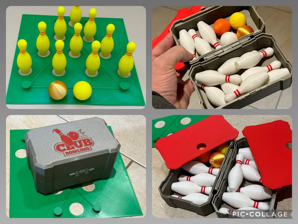 Mini Table Bowling Set by JAV-3D MakerWorld: Download Free 3D Models