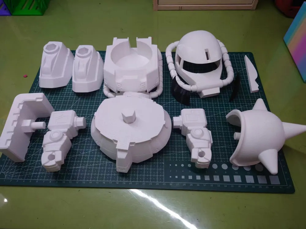 Xiaomi Camera Gimbal 3 Zaku Skin - Gundam Series mini printable - Free ...