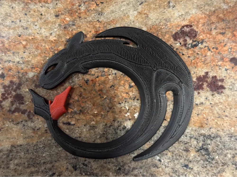 How To Train Your Dragon Movie Logo Toothless by KD3D - MakerWorld