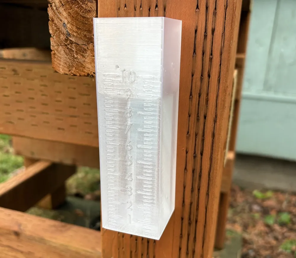 Simple Rain Gauge - Free 3D Print Model - MakerWorld