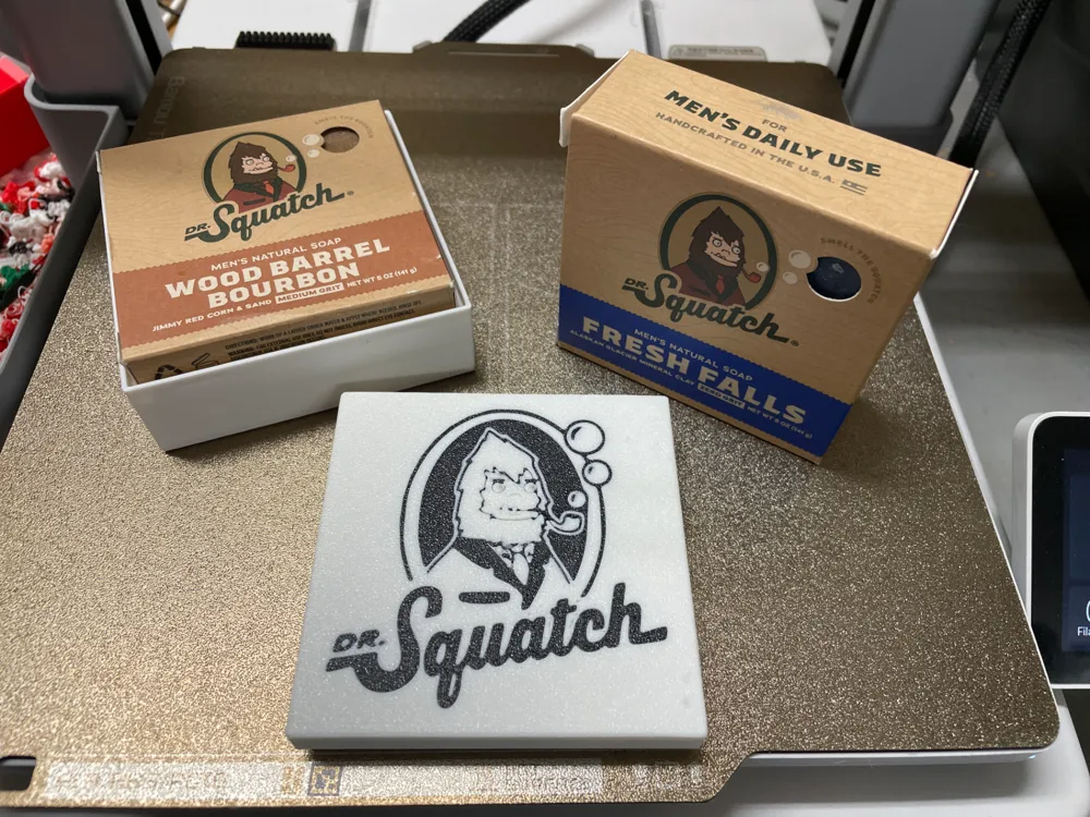 Dr. Squatch Travel Soap Dish V2 - Colour Logo by NaiSnikda MakerWorld ...