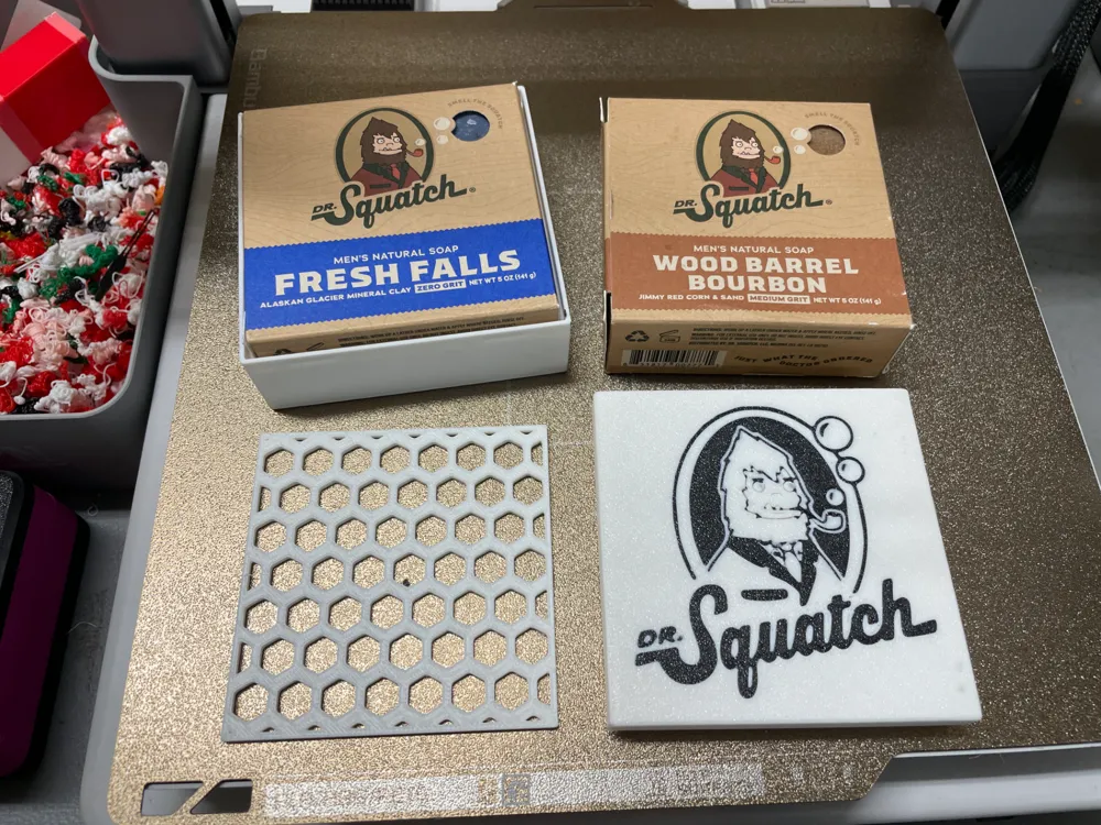 Dr. Squatch Travel Soap Dish V2 - Colour Logo by NaiSnikda MakerWorld ...