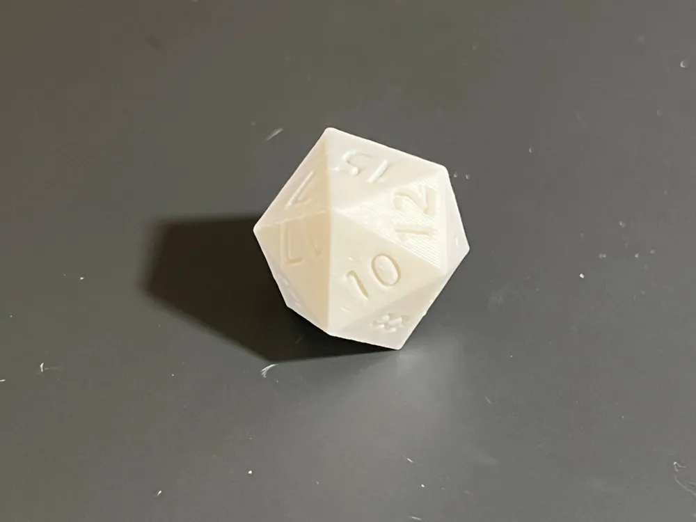 D20 icosahedron, dual color. (dnd) by eoosting - MakerWorld