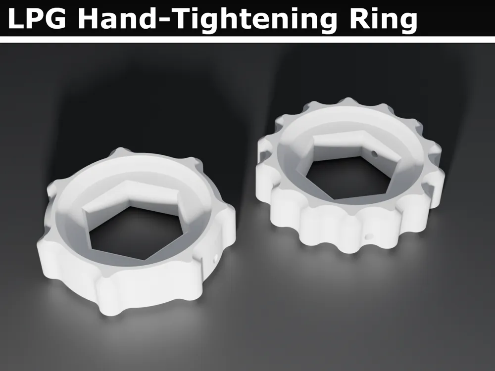 Hand-Tightening Ring for LPG Tube Connector by _aron_ - MakerWorld