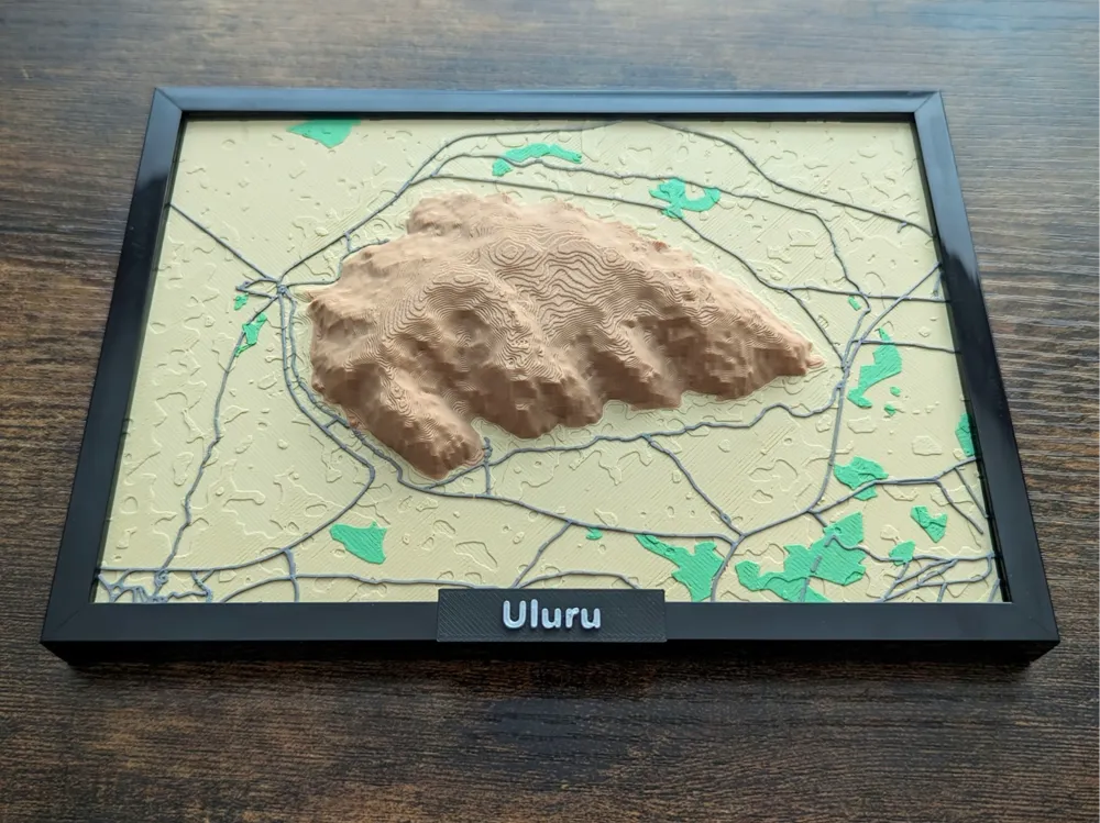 Uluru / Ayers Rock 3D Miniature by jarvizar MakerWorld: Download Free ...