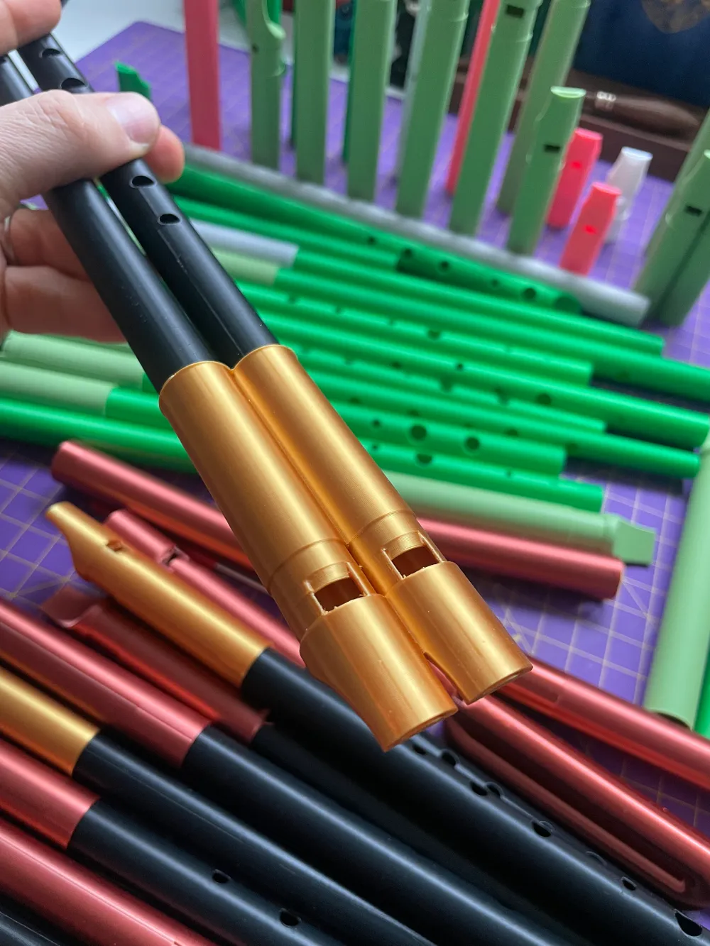 Customisable drone tin whistle in any key you want - Free 3D Print ...
