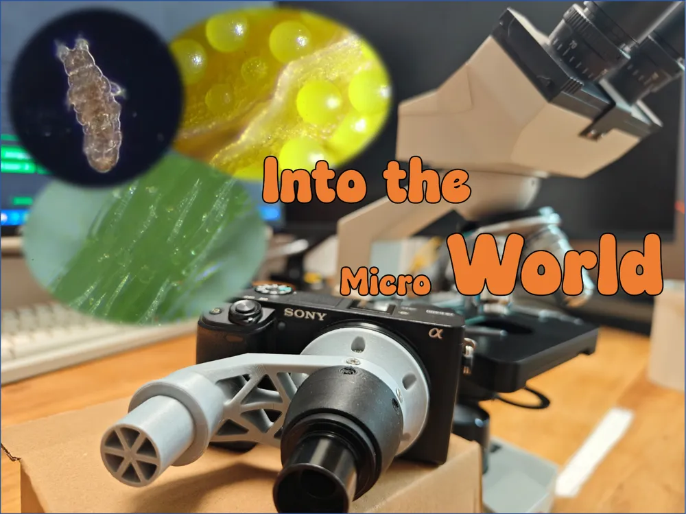 MicroMount - A Universal Microscope Camera Mount by 阿达 MakerWorld ...