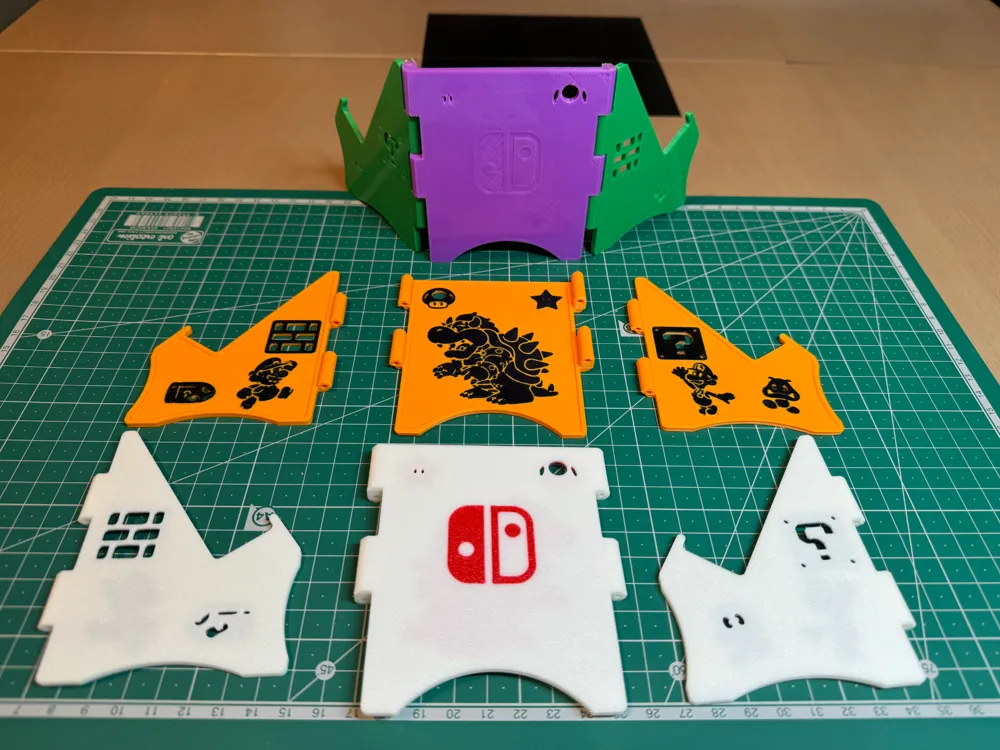 Nintendo Switch Foldable Stand (Super Mario) - Free 3D Print Model ...