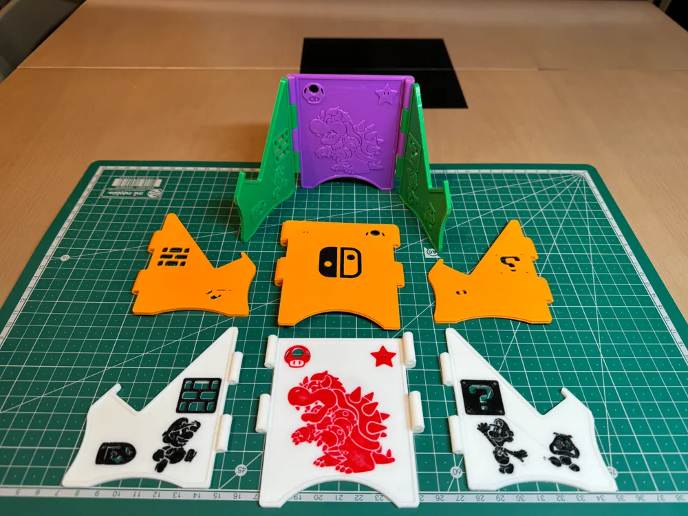 Nintendo Switch Foldable Stand (Super Mario) by RoVeR - MakerWorld