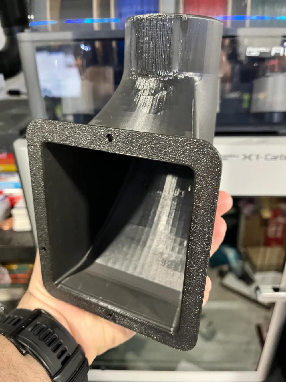 P1S, X1 Exhaust Vertical Vent Adapter Remixed by Deepsix - MakerWorld