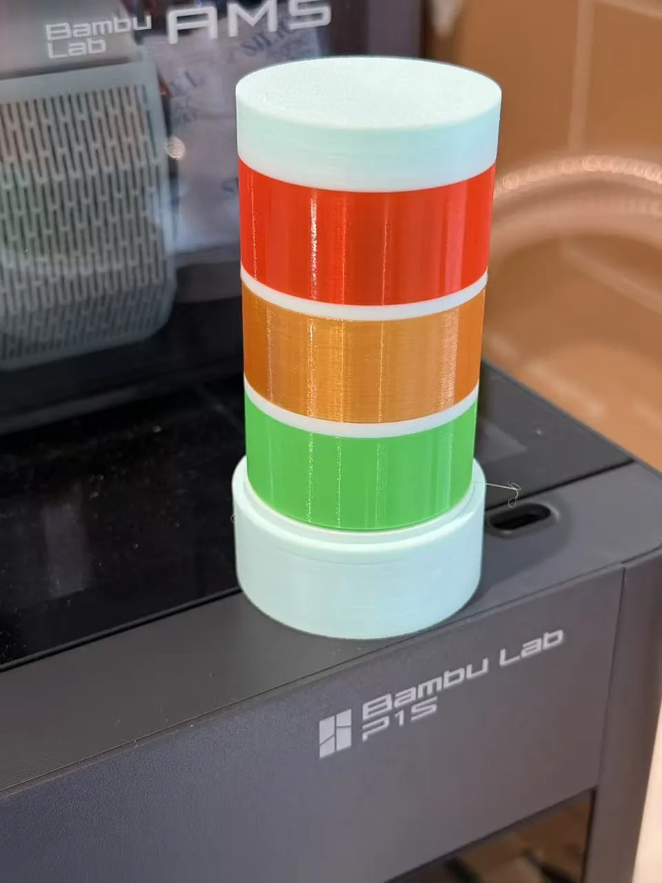 Industrial tri-color light for Bambu Lab - Free 3D Print Model - MakerWorld